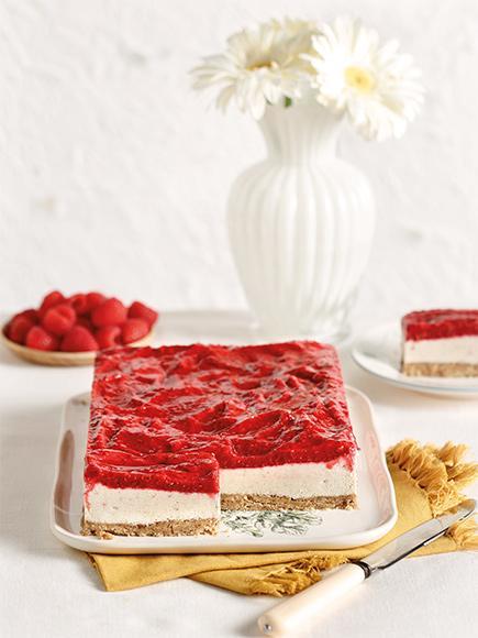 Raspberry Vegan Cheesecake • #allazoumesinithies | ΑΒ Βασιλόπουλος